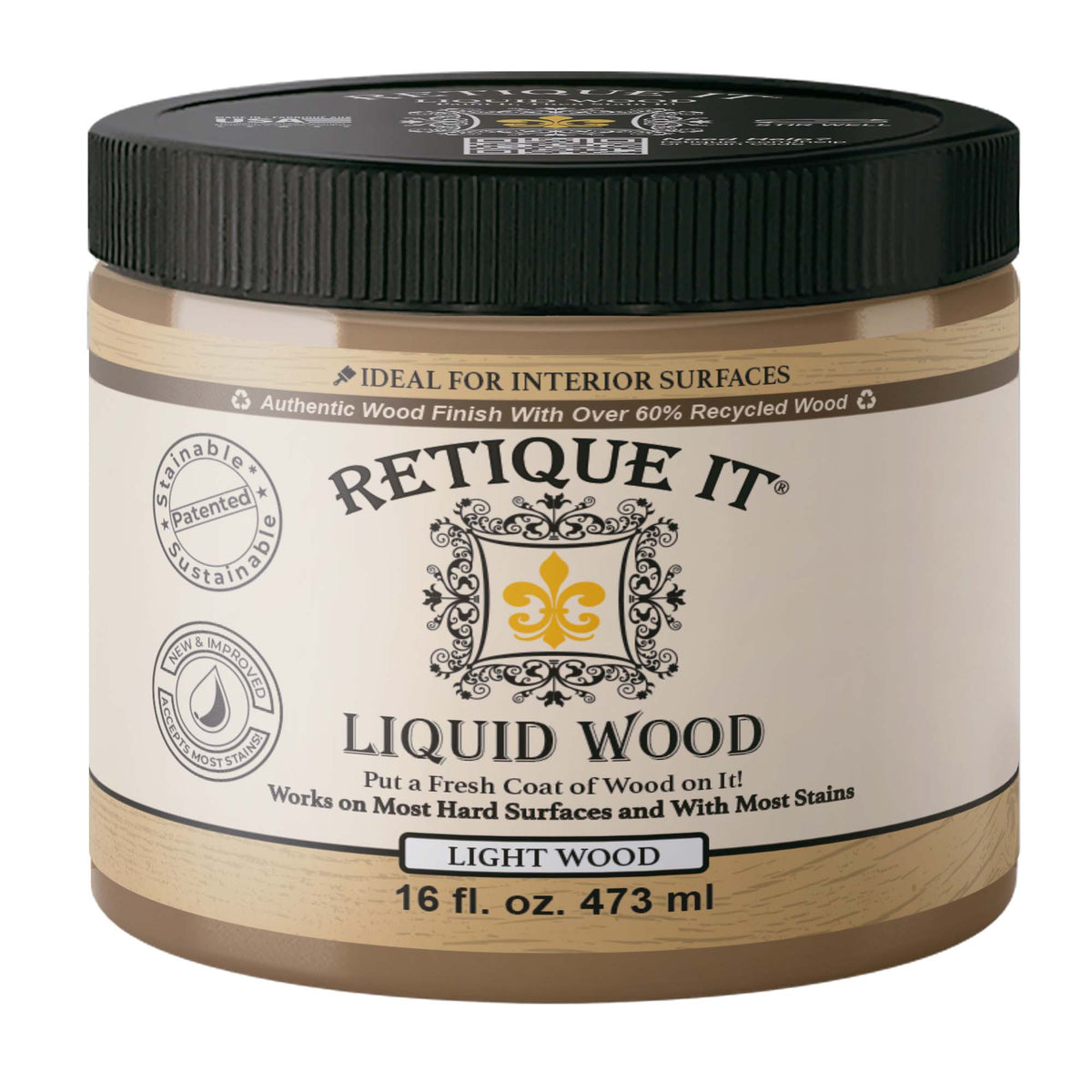 Retique It Liquid Wood - Light Wood Half Pint (8oz) - Paint It Then ...