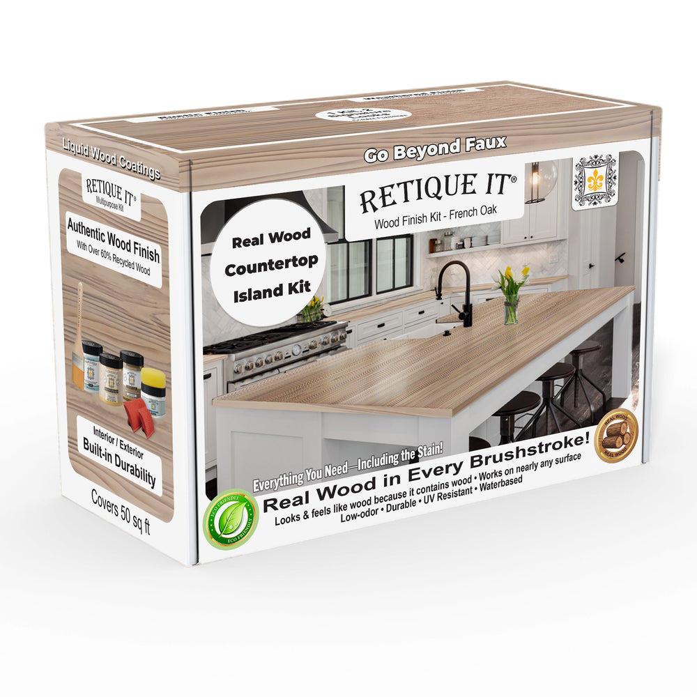 Wood'n Finish Kitchen Island Countertop Kit - French Oak | Retique It® Shop