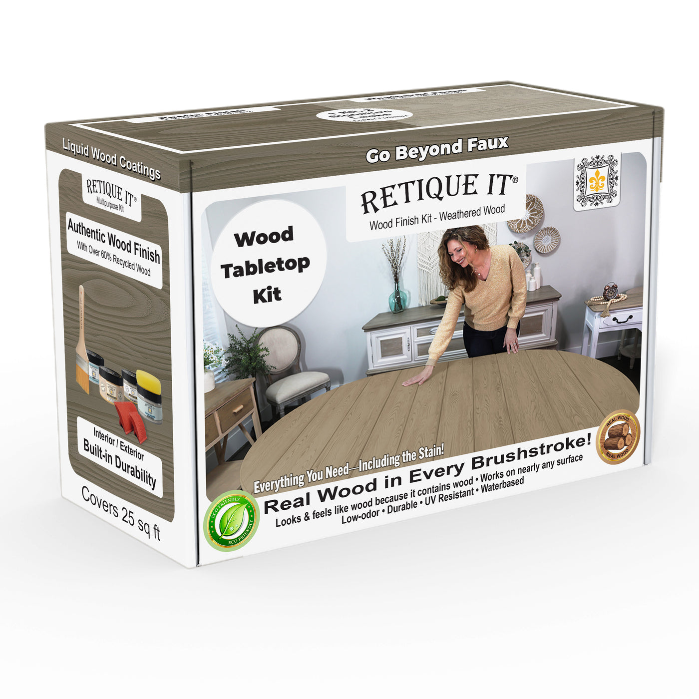 Wood'n Finish Tabletop Kit - Weathered Wood | Retique It® Shop
