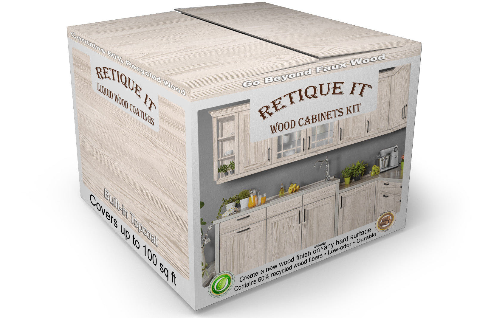 Wood'n Finish Cabinet Kit (Grained) - White Oak | Retique It® Shop