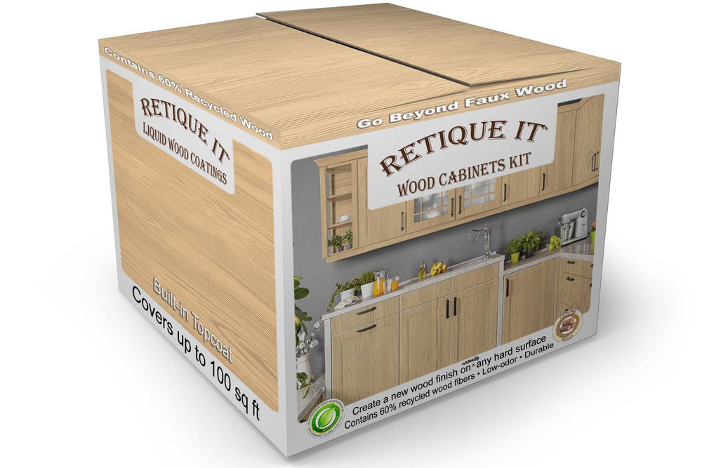Wood'n Finish Cabinet Kit (Grained) - Pickled Oak | Retique It® Shop