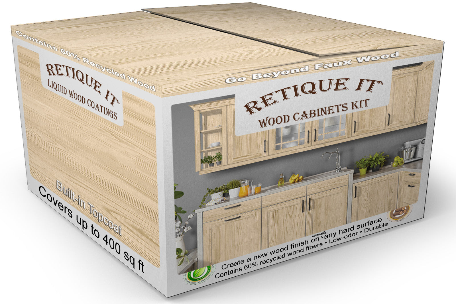 Wood'n Finish Cabinet Kit (Grained) - White Oak | Retique It® Shop