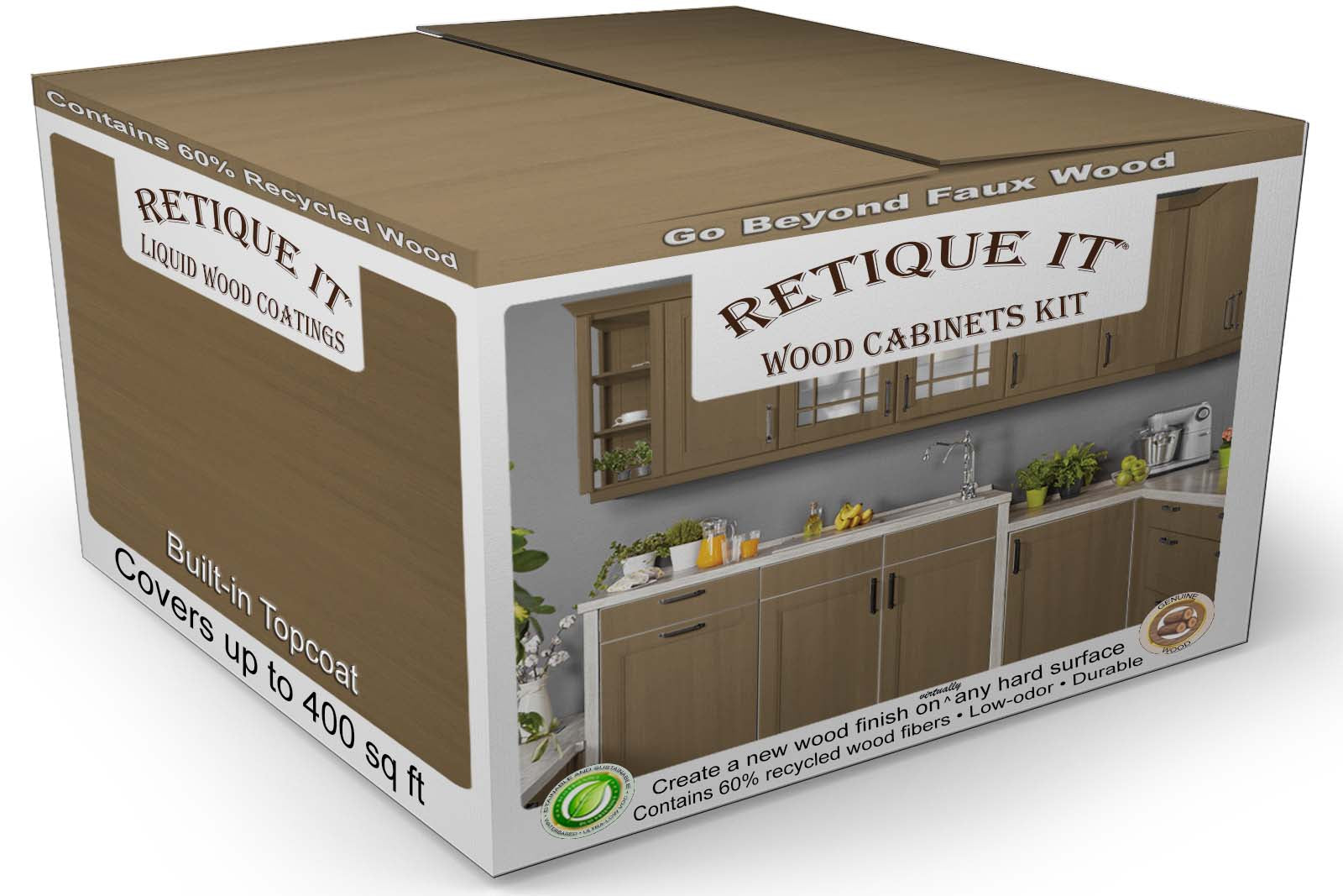 Wood'n Finish Cabinet Kit (Smooth) - Charcoal | Retique It® Shop