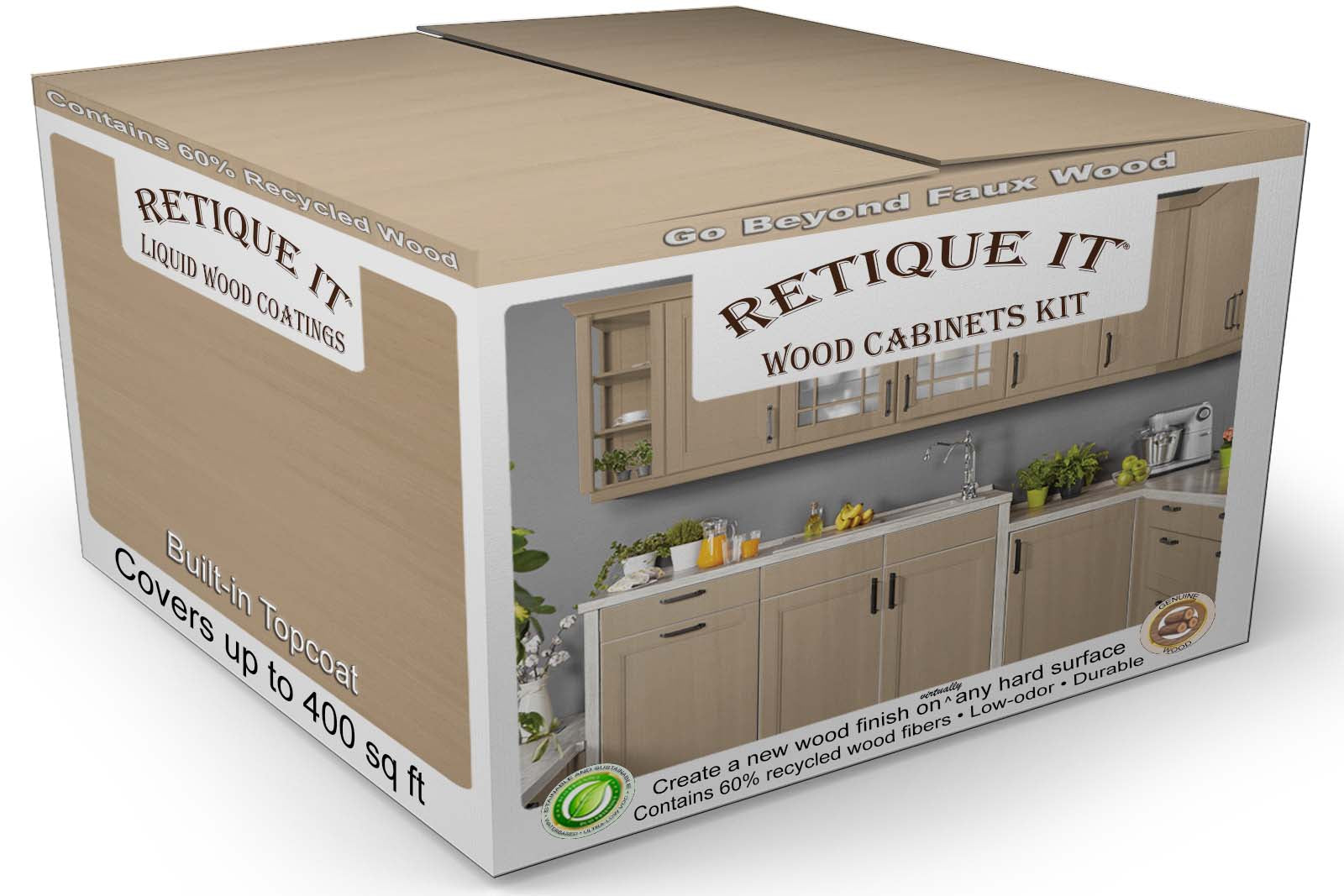 Wood'n Finish Cabinet Kit (Smooth) - Weathered Wood | Retique It® Shop