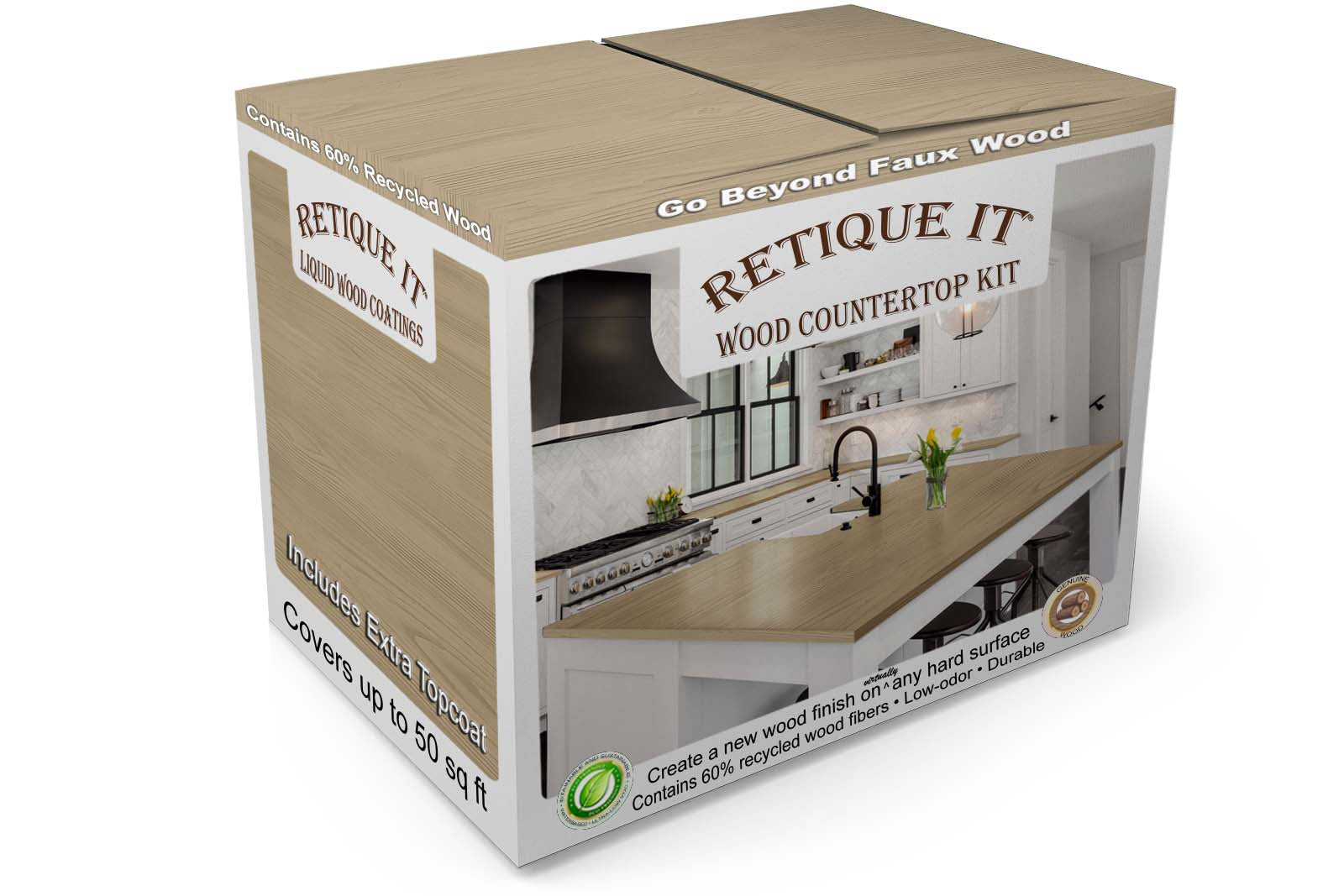 Wood'n Finish Kitchen Island Countertop Kit - Drift Wood | Retique It® Shop