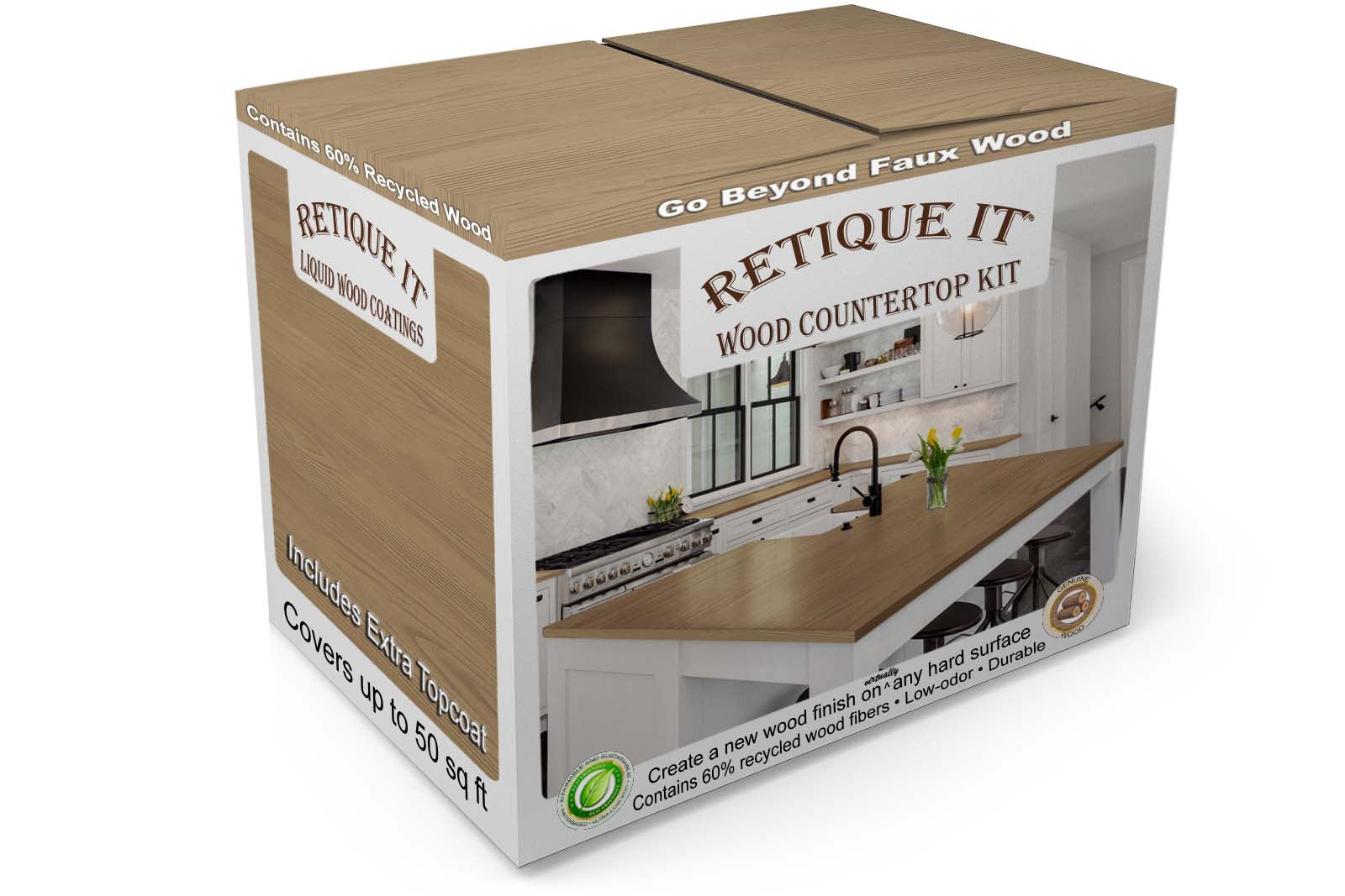 Wood'n Finish Full Kitchen Countertop Kit - Barn Wood | Retique It® Shop