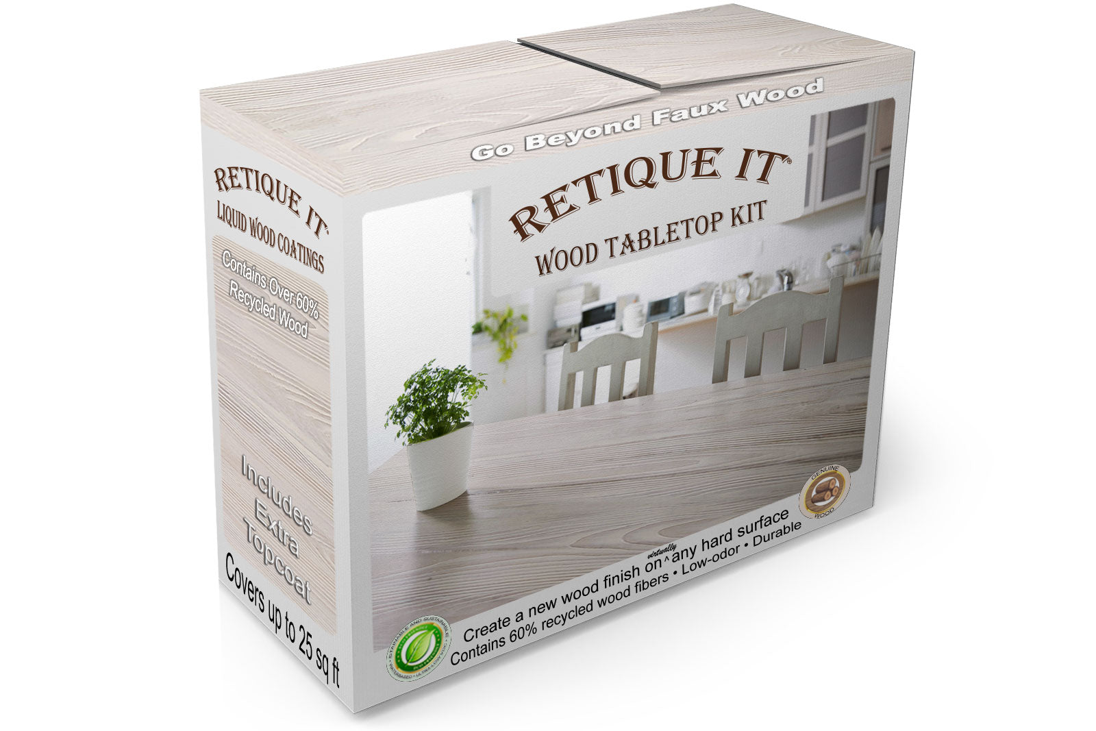 Wood'n Finish Tabletop Kit - White Wash | Retique It® Shop
