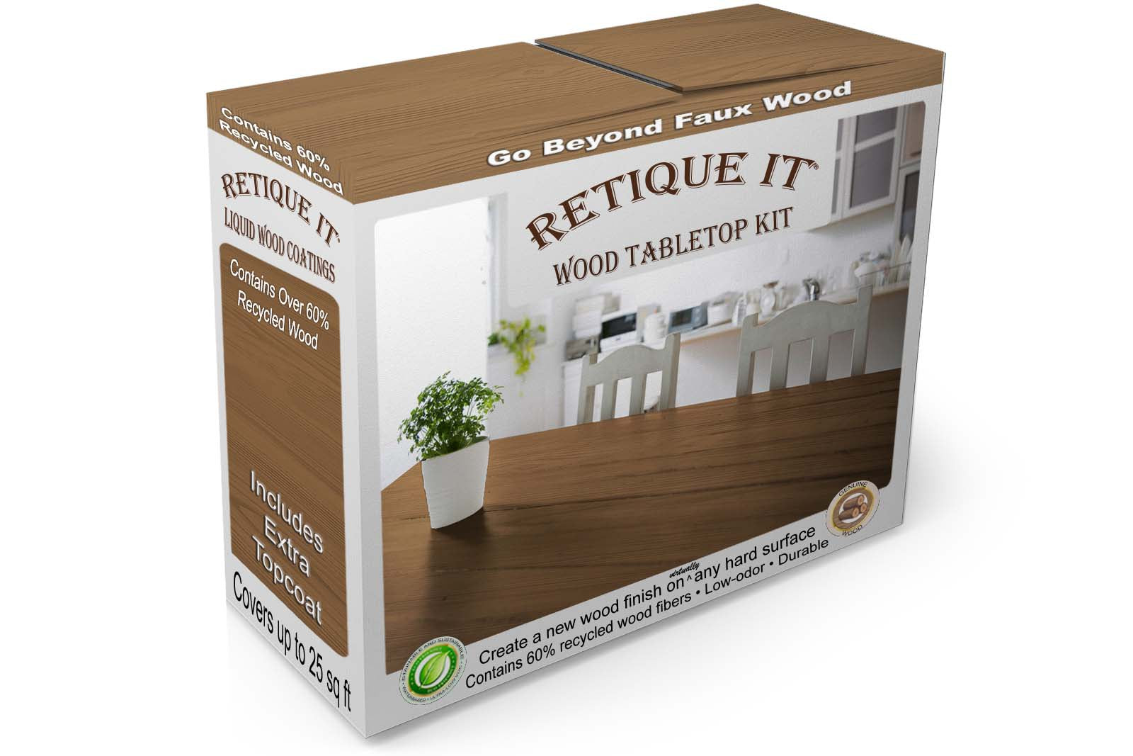 Wood'n Finish Tabletop Kit - Dark Oak | Retique It® Shop
