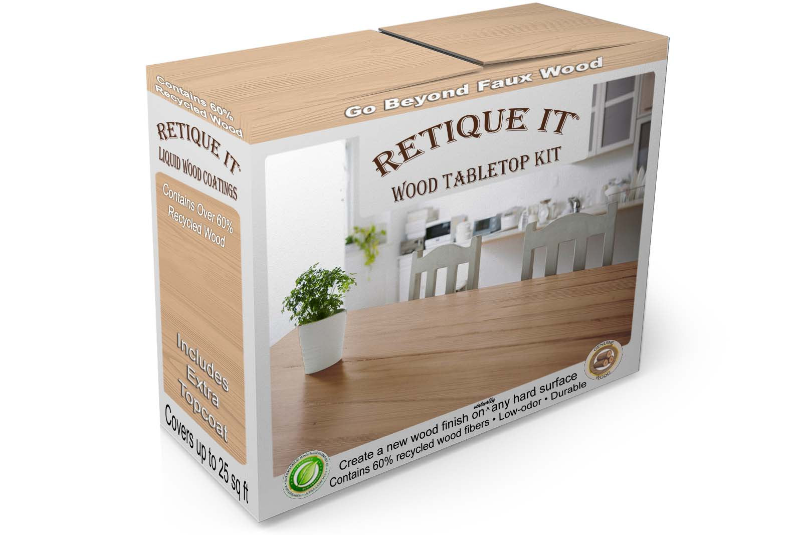 Wood'n Finish Tabletop Kit - Pickled Oak | Retique It® Shop