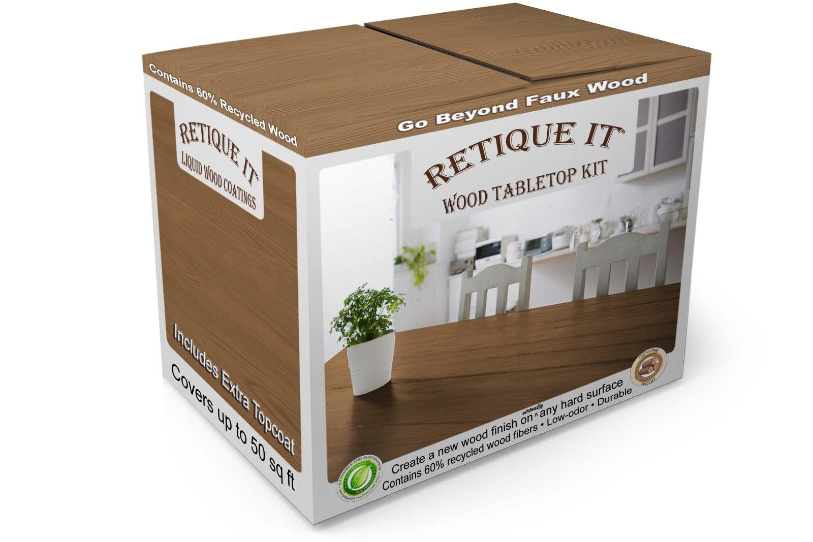 Wood'n Finish Tabletop Kit - Dark Oak | Retique It® Shop