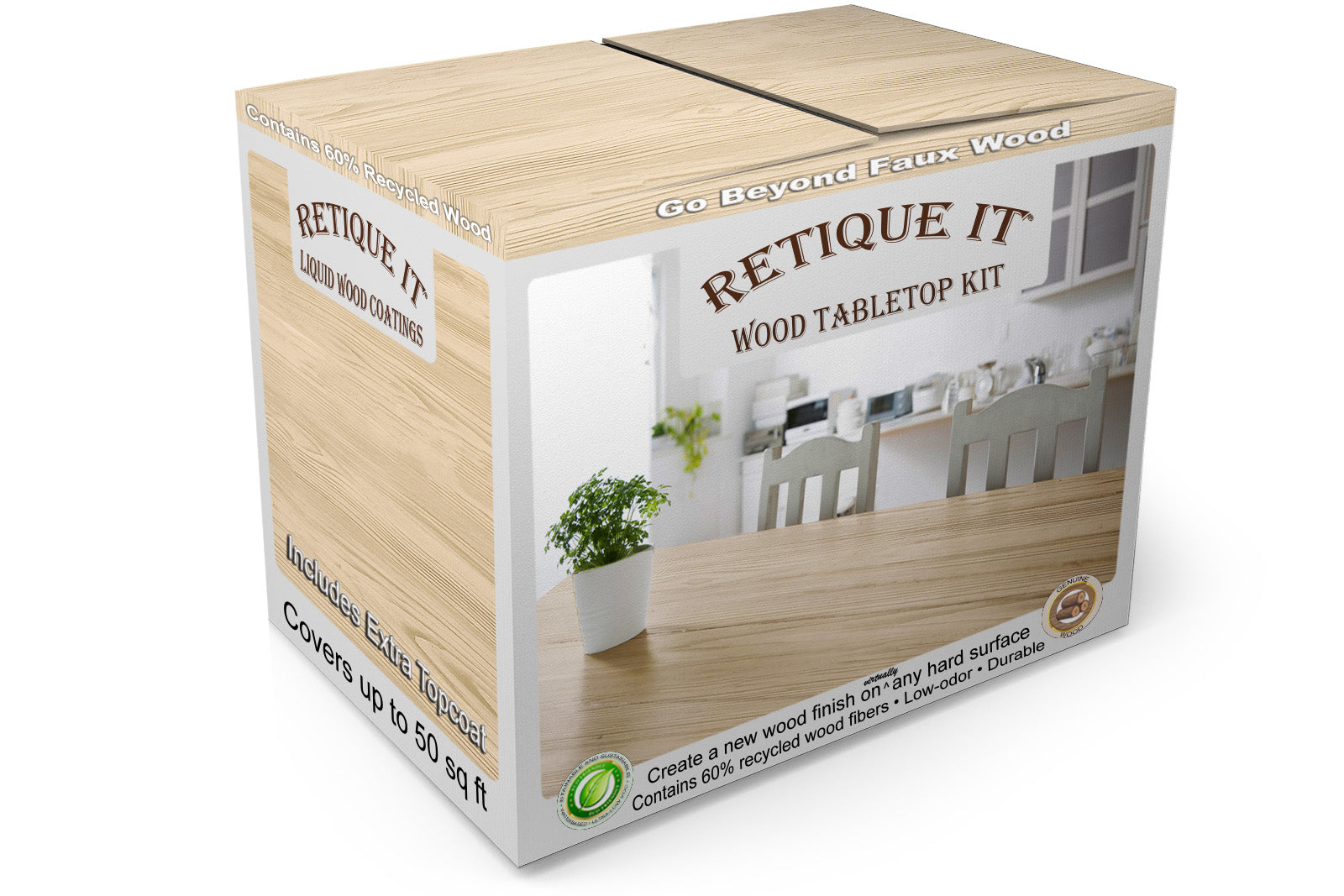 Wood'n Finish Tabletop Kit - White Oak | Retique It® Shop