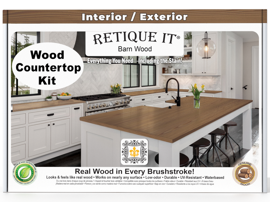 Countertop Kit for Kitchen Island Barn Wood | Retique It®