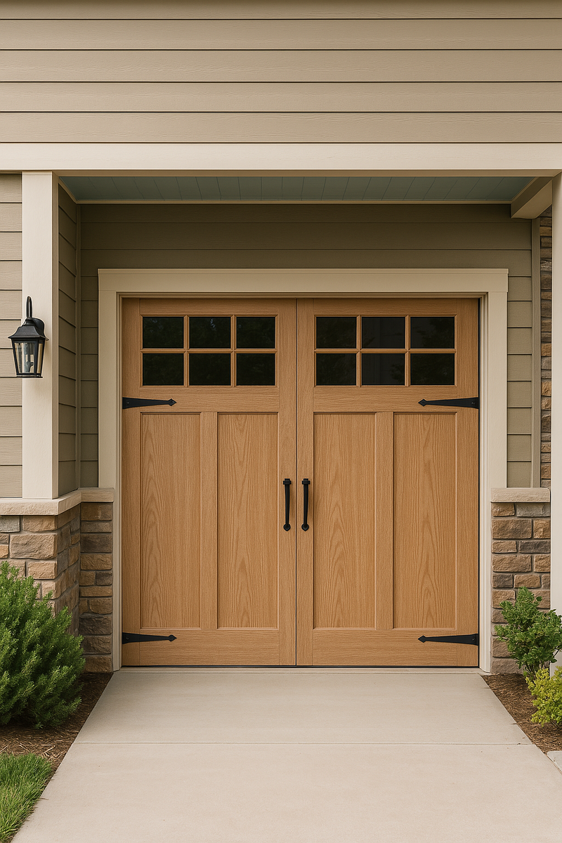 Wood'n Finish Front & Garage Door Kit (Grained) - Pickled Oak | Retique ...