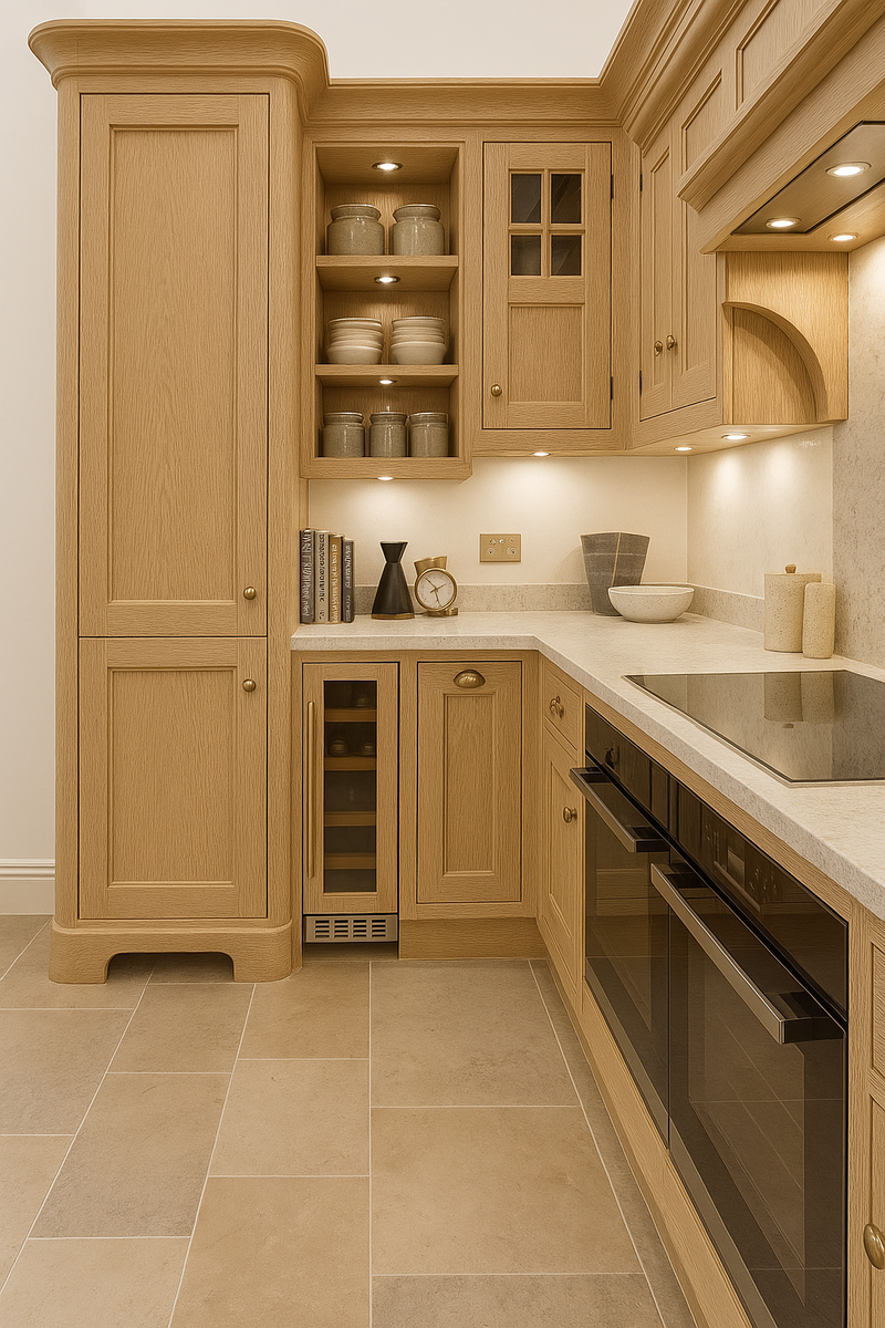 Wood'n Cabinet Kit (12 Door / Grained) - Pickled Oak | Retique It®