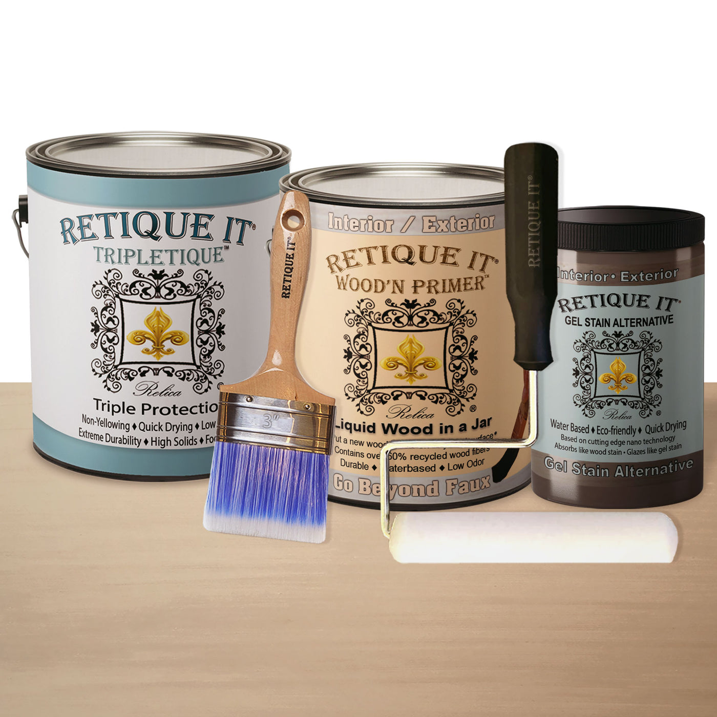 Wood'n Finish Cabinet Kit (Smooth) - Pecan | Retique It® Shop