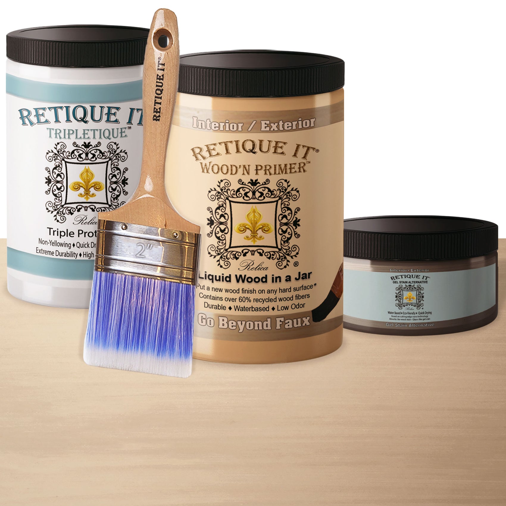 Wood'n Finish Cabinet Kit (Smooth) - Pecan | Retique It® Shop