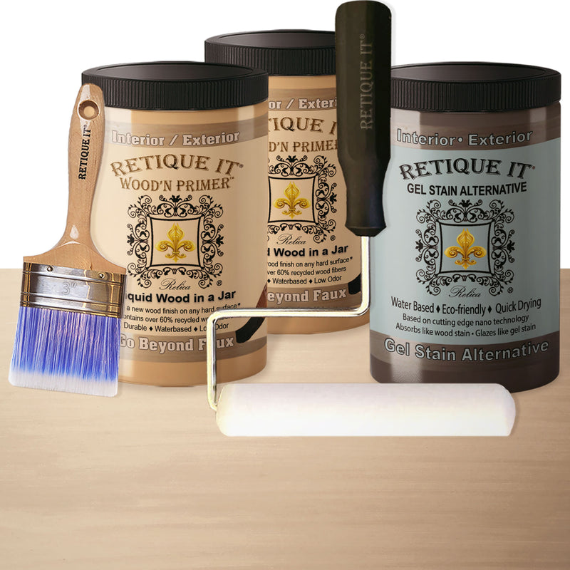 Wood'n Finish Cabinet Kit (Smooth) - Pickled Oak | Retique It® Shop