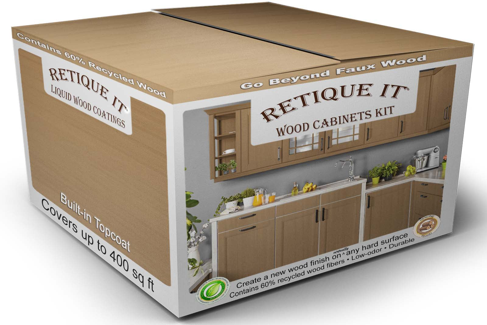 Wood'n Finish Cabinet Kit (Smooth) - Dark Oak | Retique It® Shop