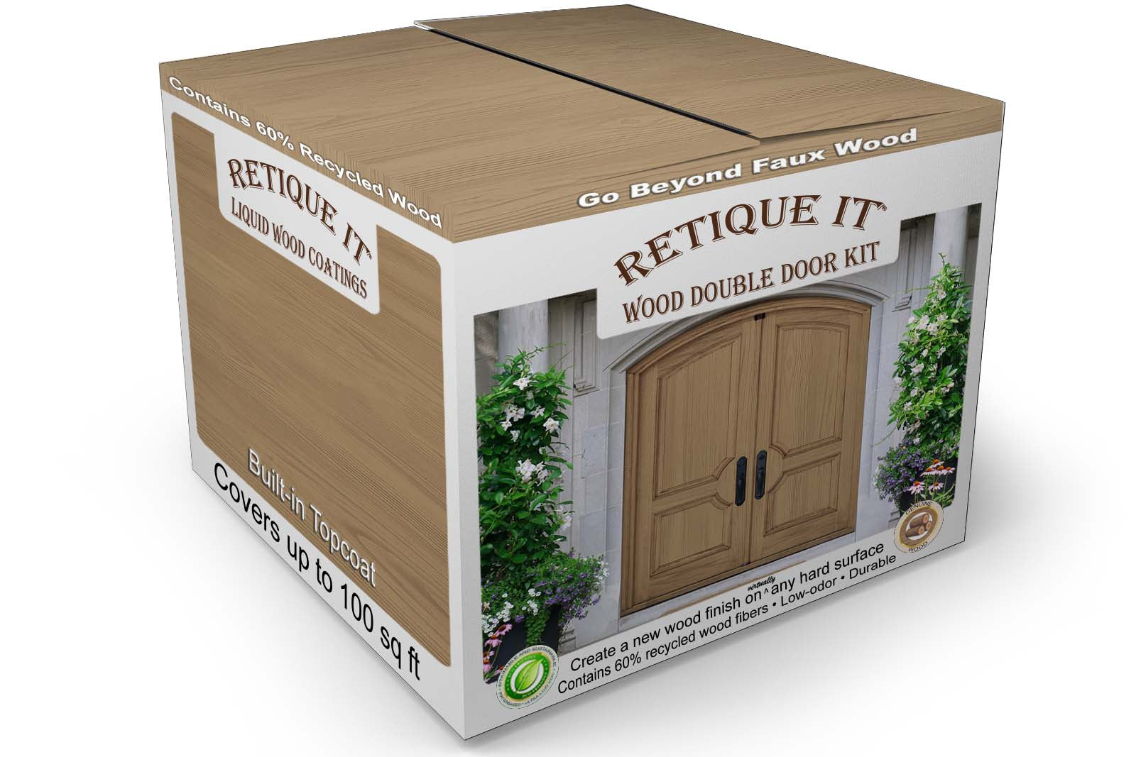 Wood'n Finish Double Door Kit (Smooth) - Barn Wood | Retique It® Shop