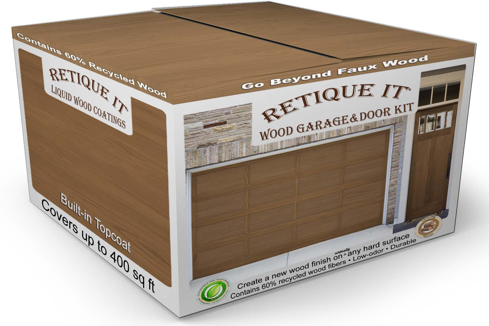 Wood'n Finish Front & Garage Door Kit (Grained) - Dark Oak | Retique It ...