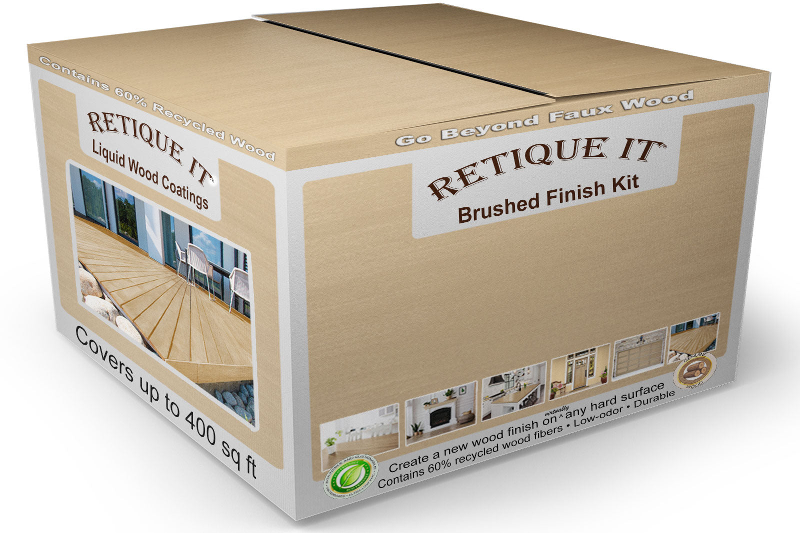 Wood'n Cabinet Kit - Smooth Finish (4x Lg) - Pecan - Exterior Topcoat ...