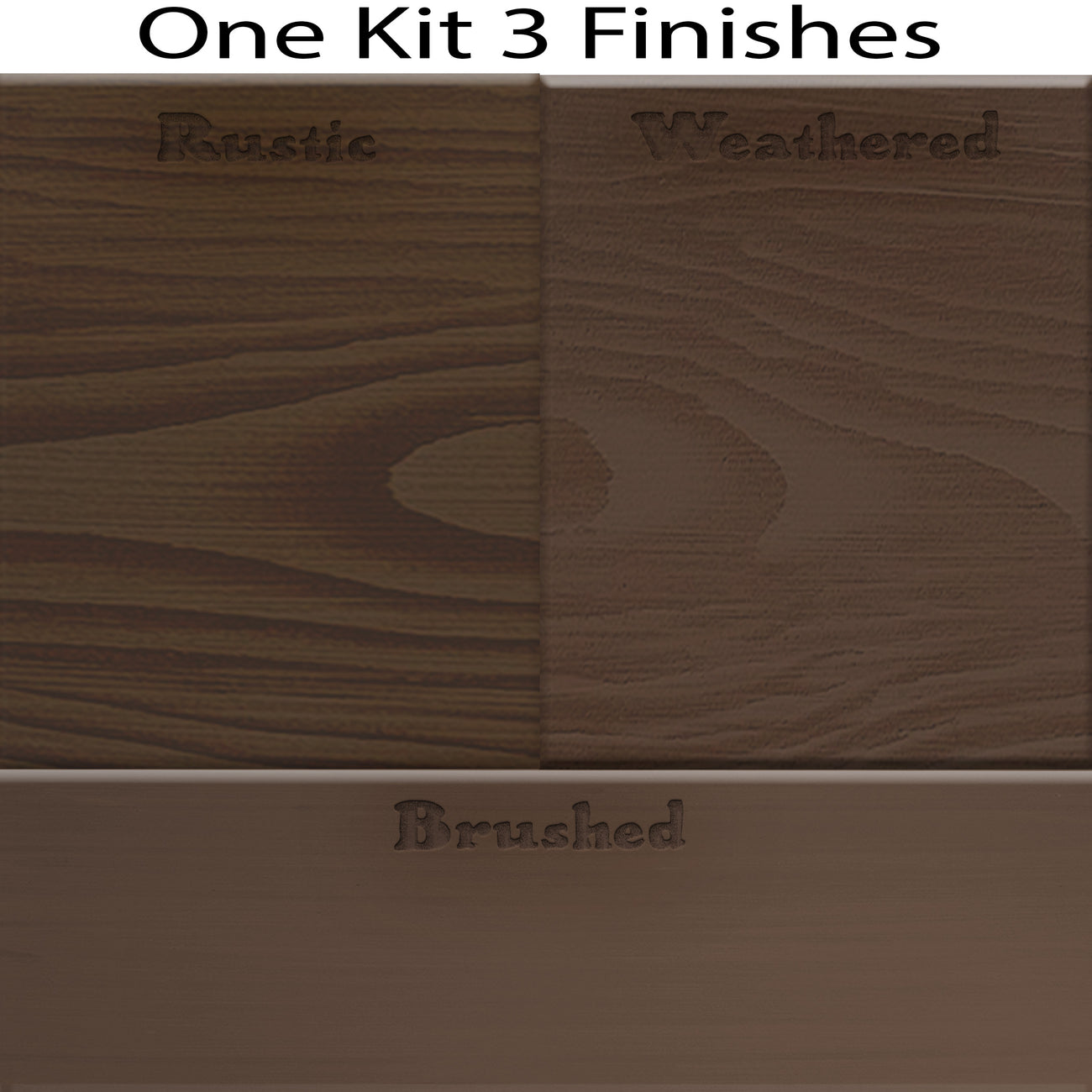 Wood'n Finish Cabinet Kit (Grained) - Black Walnut | Retique It® Shop