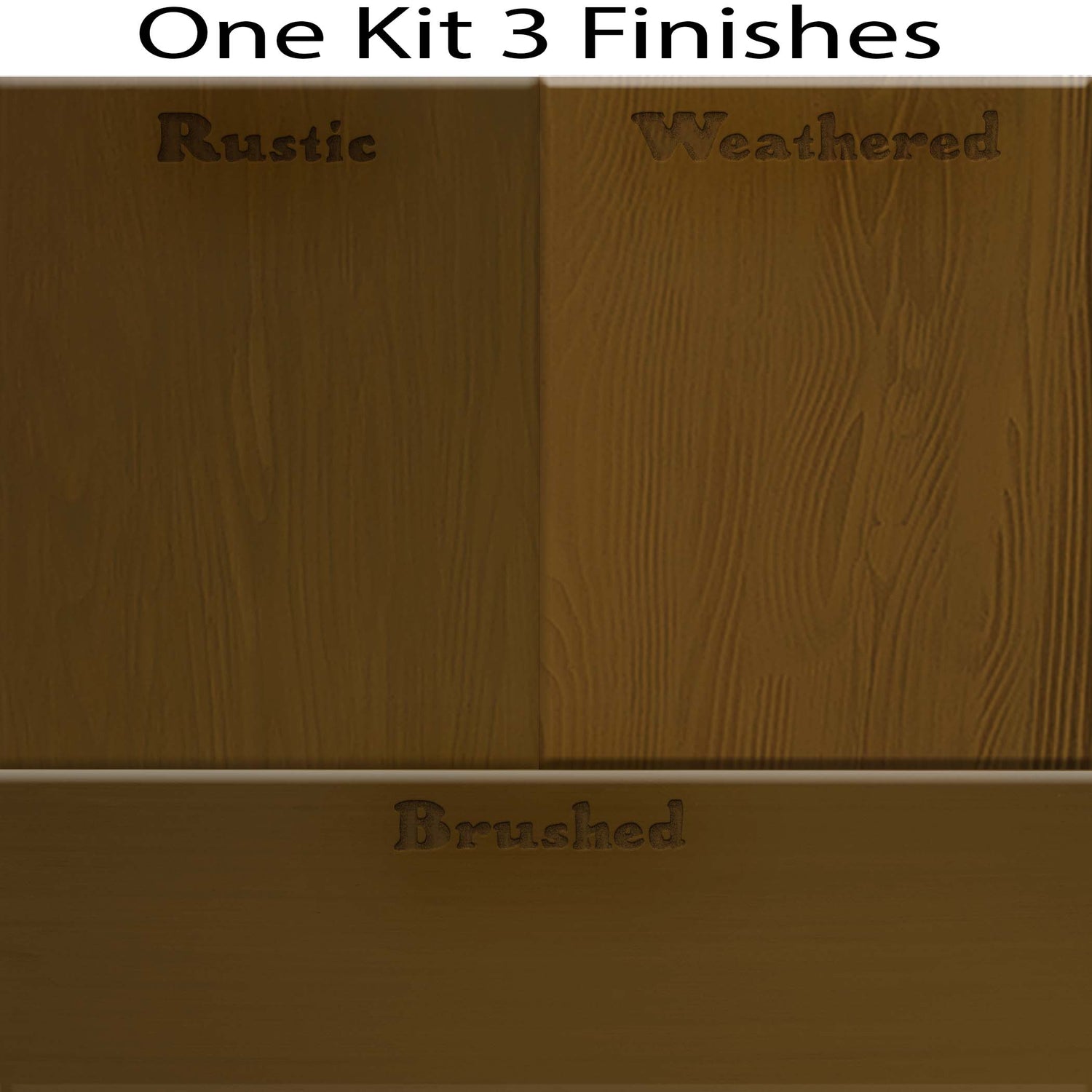 Wood'n Finish Cabinet Kit (Grained) - Pecan | Retique It® Shop