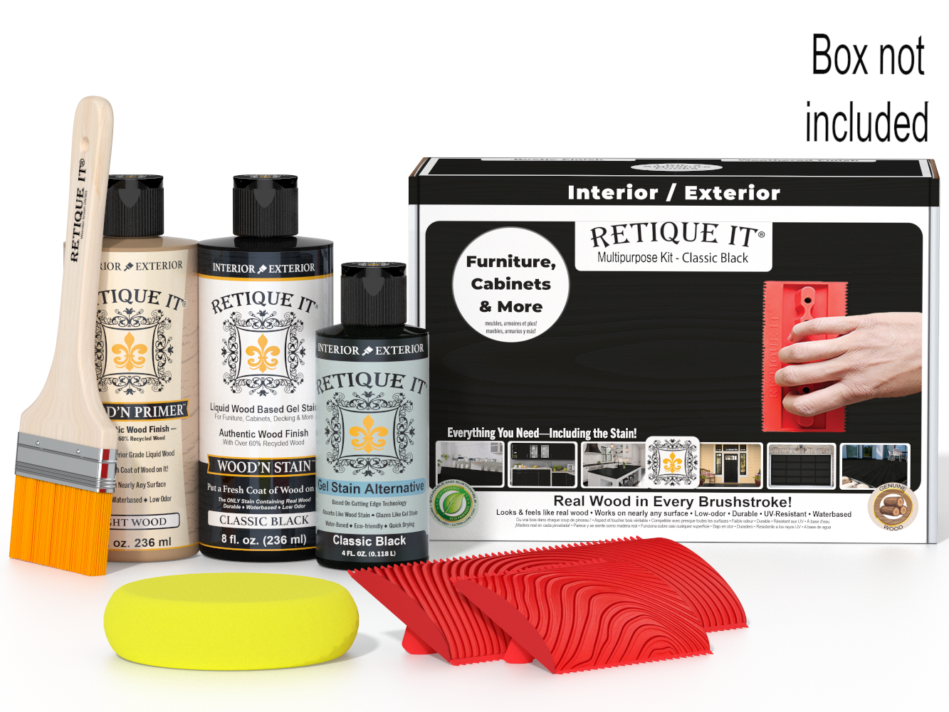Multi-purpose Wood'n Kit - Classic Black | Retique It®
