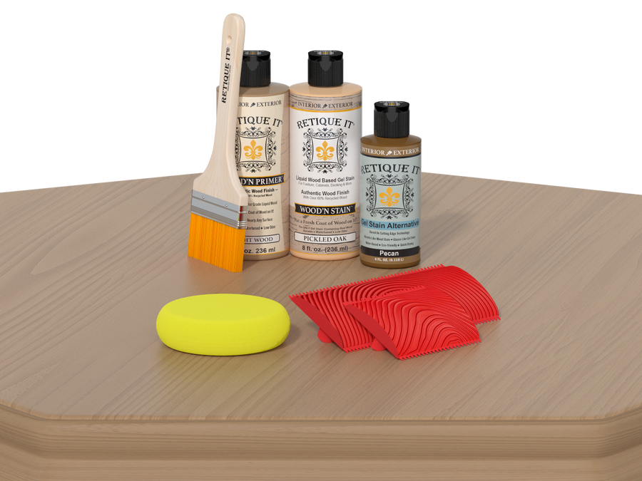 Wood'n Finish Tabletop Kit - Pickled Oak | Retique It® Shop