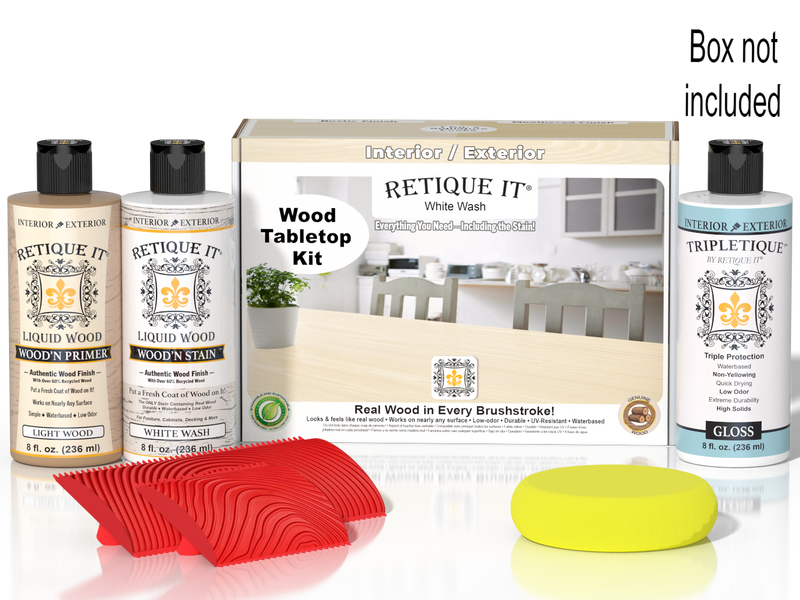 Tabletop Wood'n Finish Kit - White Wash | Retique It®