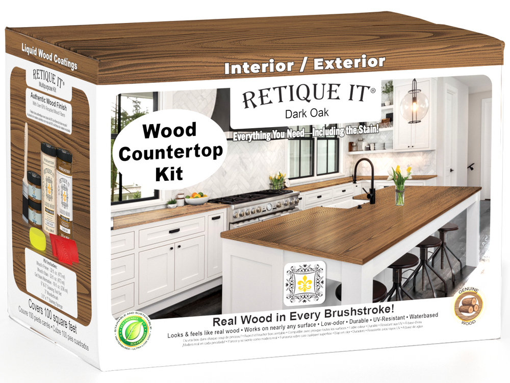Countertop Kit - Full Kitchen Dark Oak | Retique It®