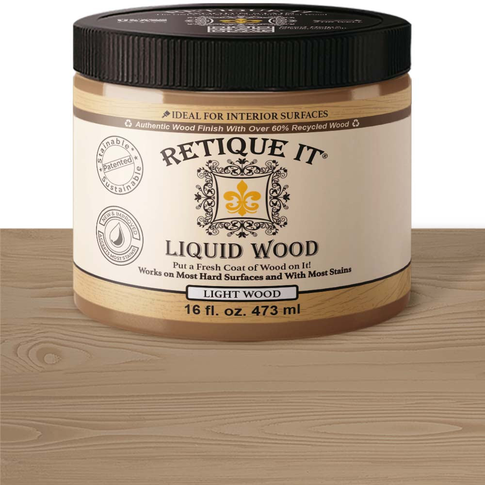Retique It Liquid Wood - Light Wood Half Pint (8oz) - Paint It Then ...