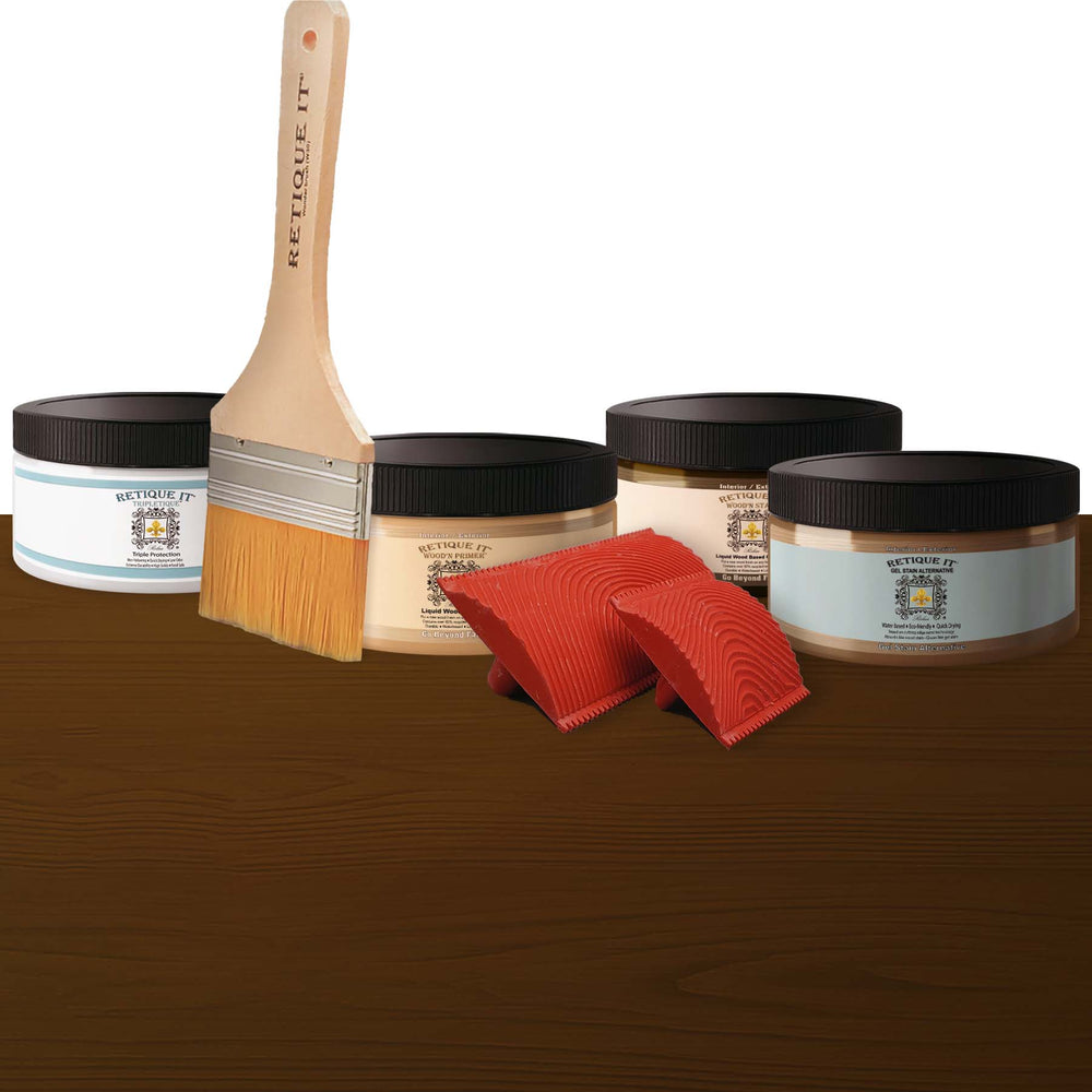 Wood'n Finish Tabletop Kit - Pecan | Retique It® Shop