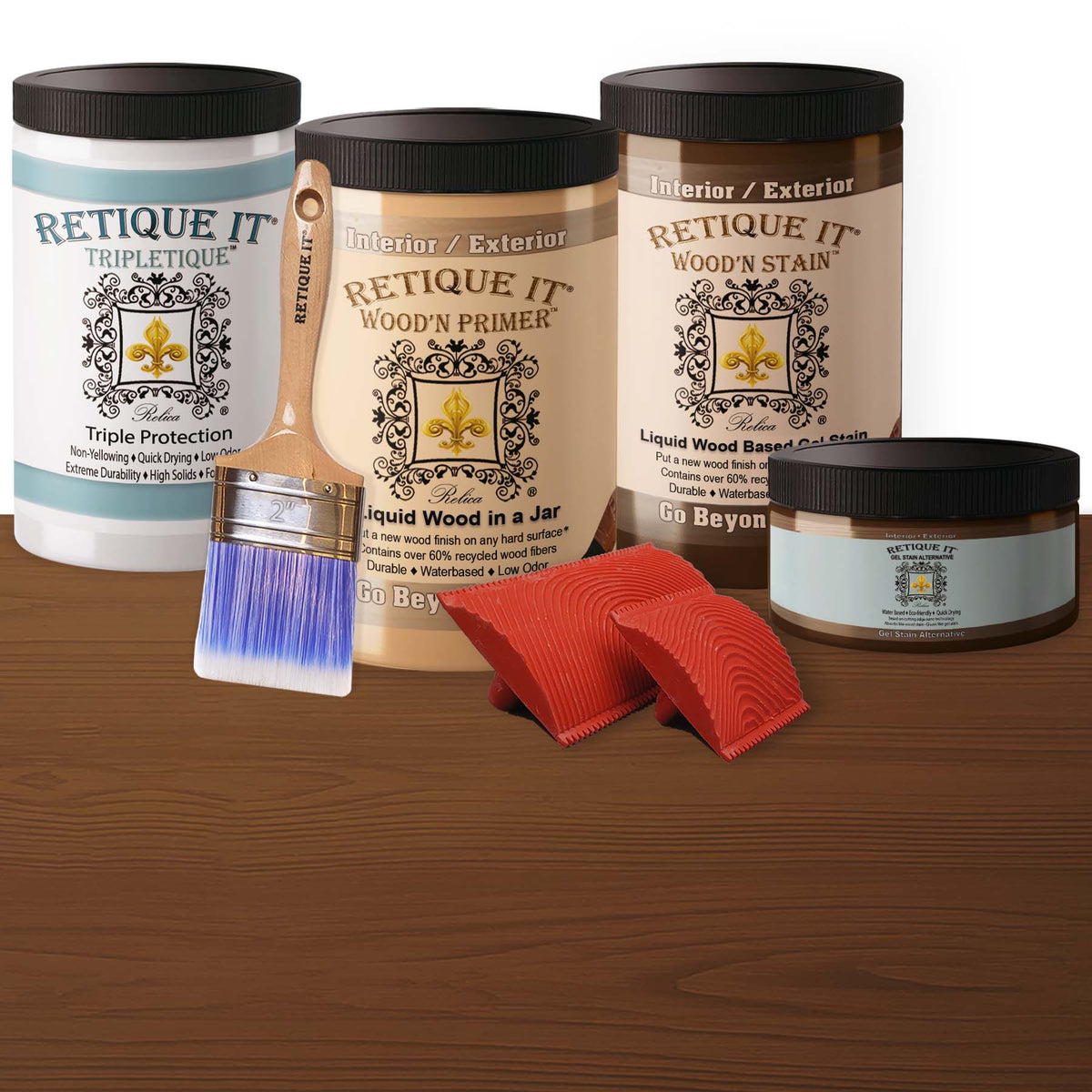 Wood'n Finish Full Kitchen Countertop Kit - Dark Oak | Retique It® Shop