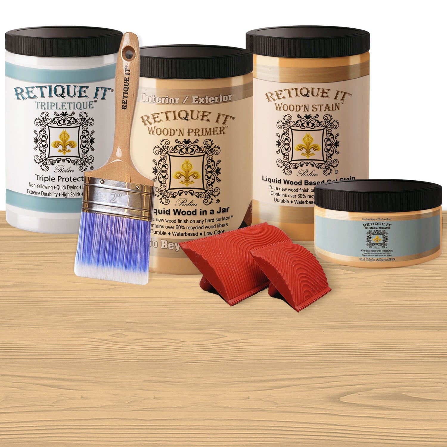Wood'n Finish Cabinet Kit (Grained) - Pickled Oak | Retique It® Shop
