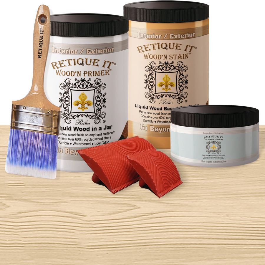 Wood'n Finish Cabinet Kit (Grained) - White Oak | Retique It® Shop