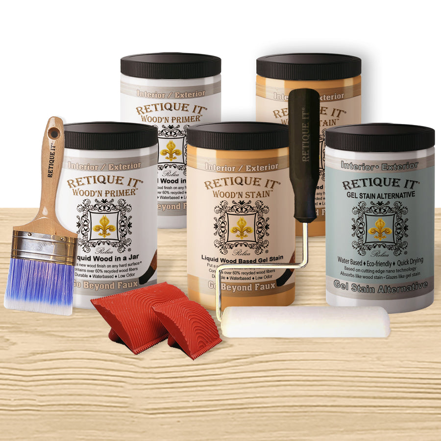 Wood'n Finish Cabinet Kit (Grained) - White Oak | Retique It® Shop