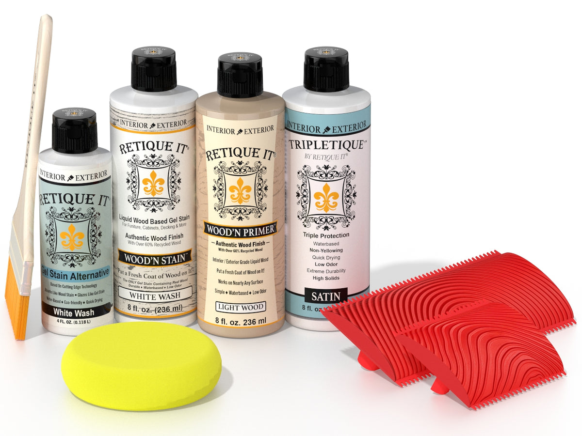 Wood'n Finish Tabletop Kit - White Wash | Retique It® Shop