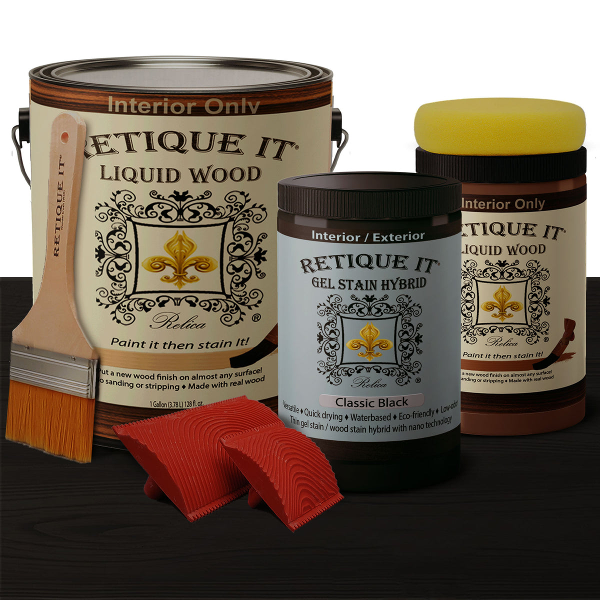 Rustic Finish Kit - Classic Black | Retique It® Shop