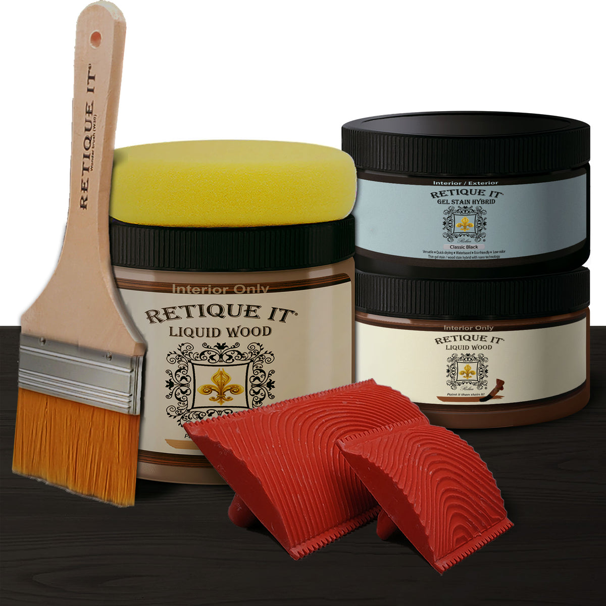 Rustic Finish Kit - Classic Black | Retique It® Shop