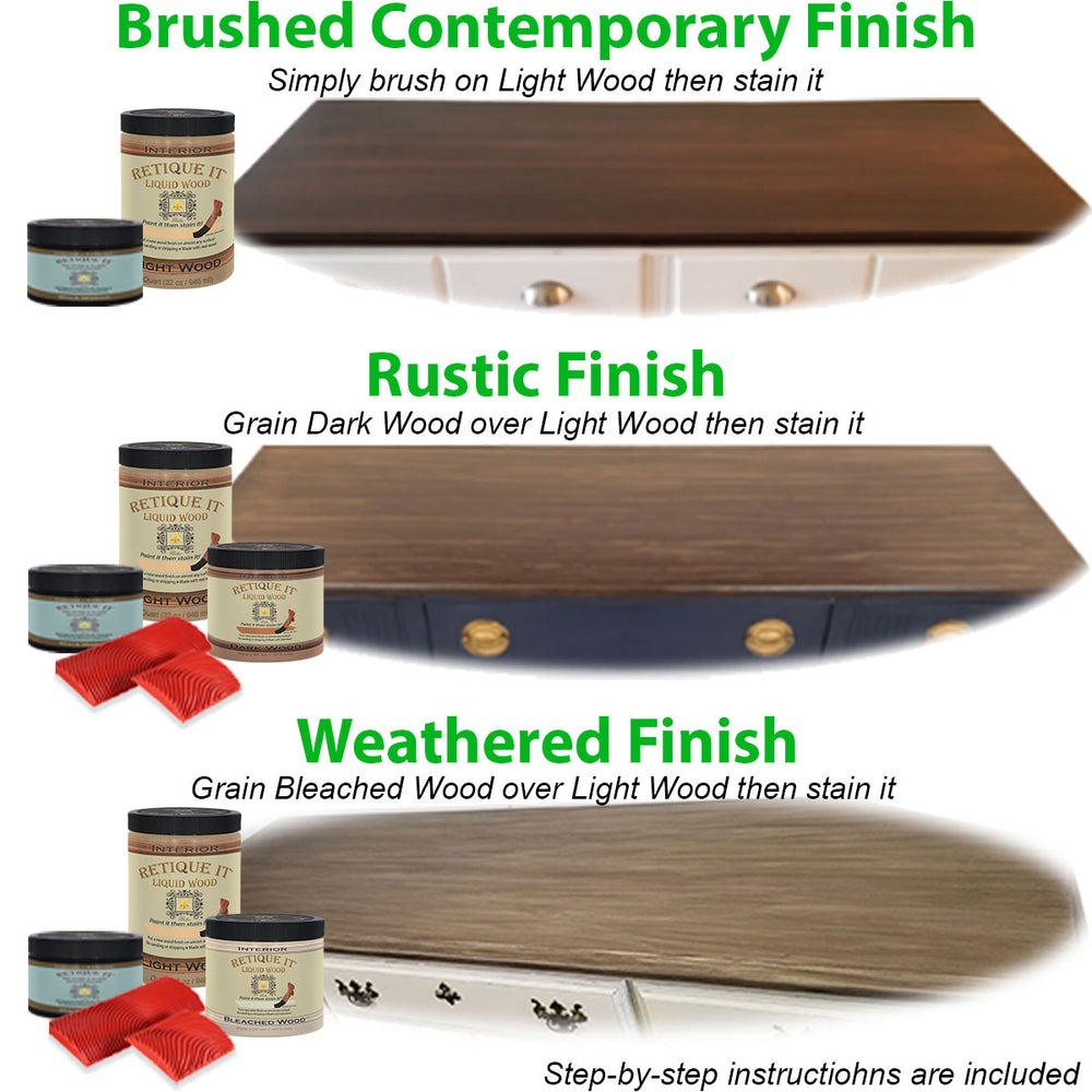 Rustic Finish Kit - Dark Oak | Retique It® Shop