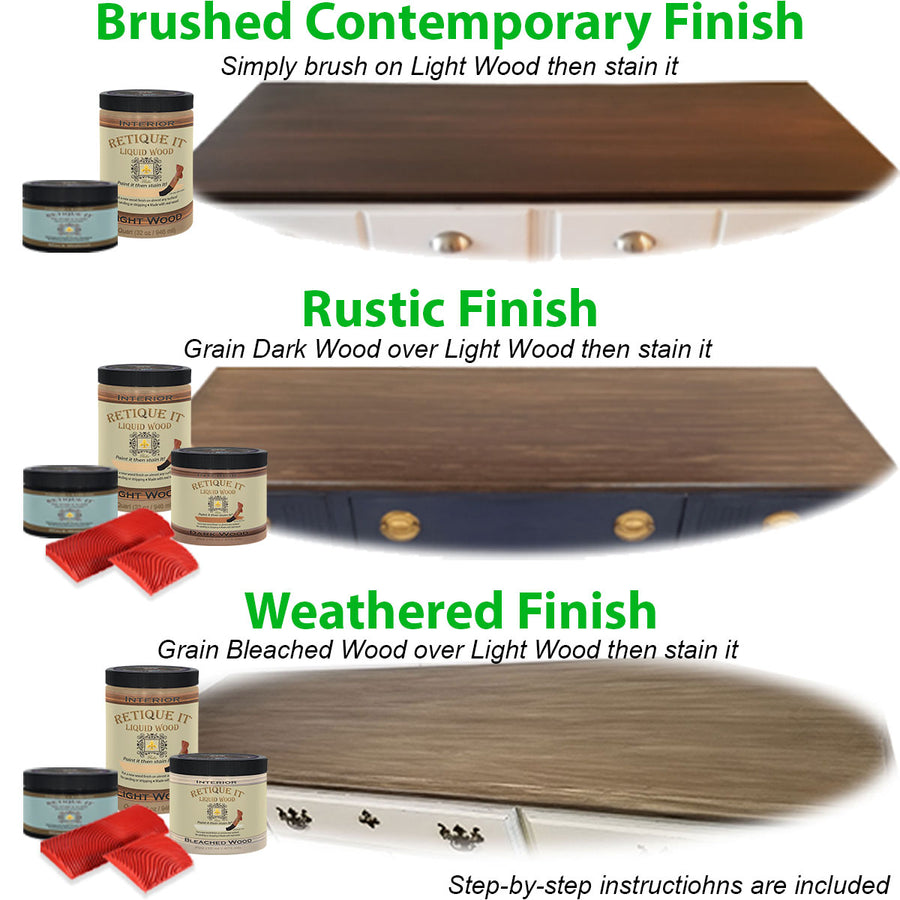 Rustic Finish Kit - Barn Wood | Retique It® Shop