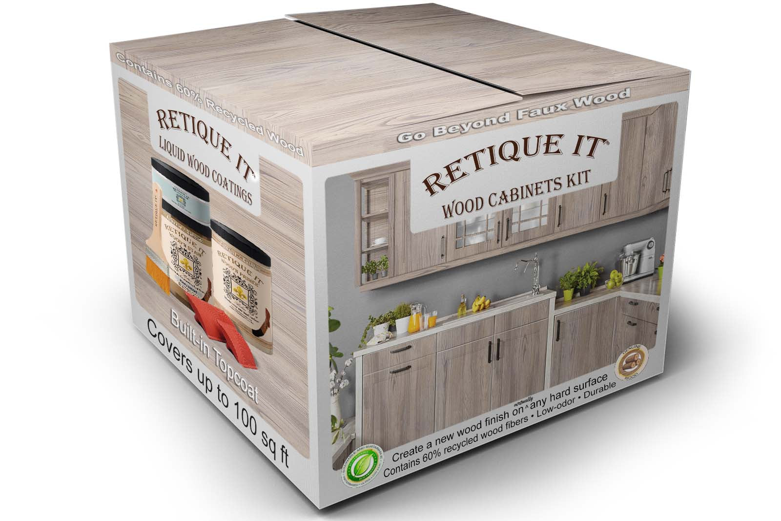 Wood'n Finish Cabinet Kit (Grained) - French Oak | Retique It® Shop