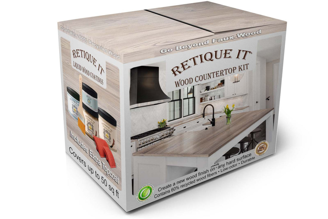 Wood'n Finish Kitchen Island Countertop Kit - French Oak | Retique It® Shop
