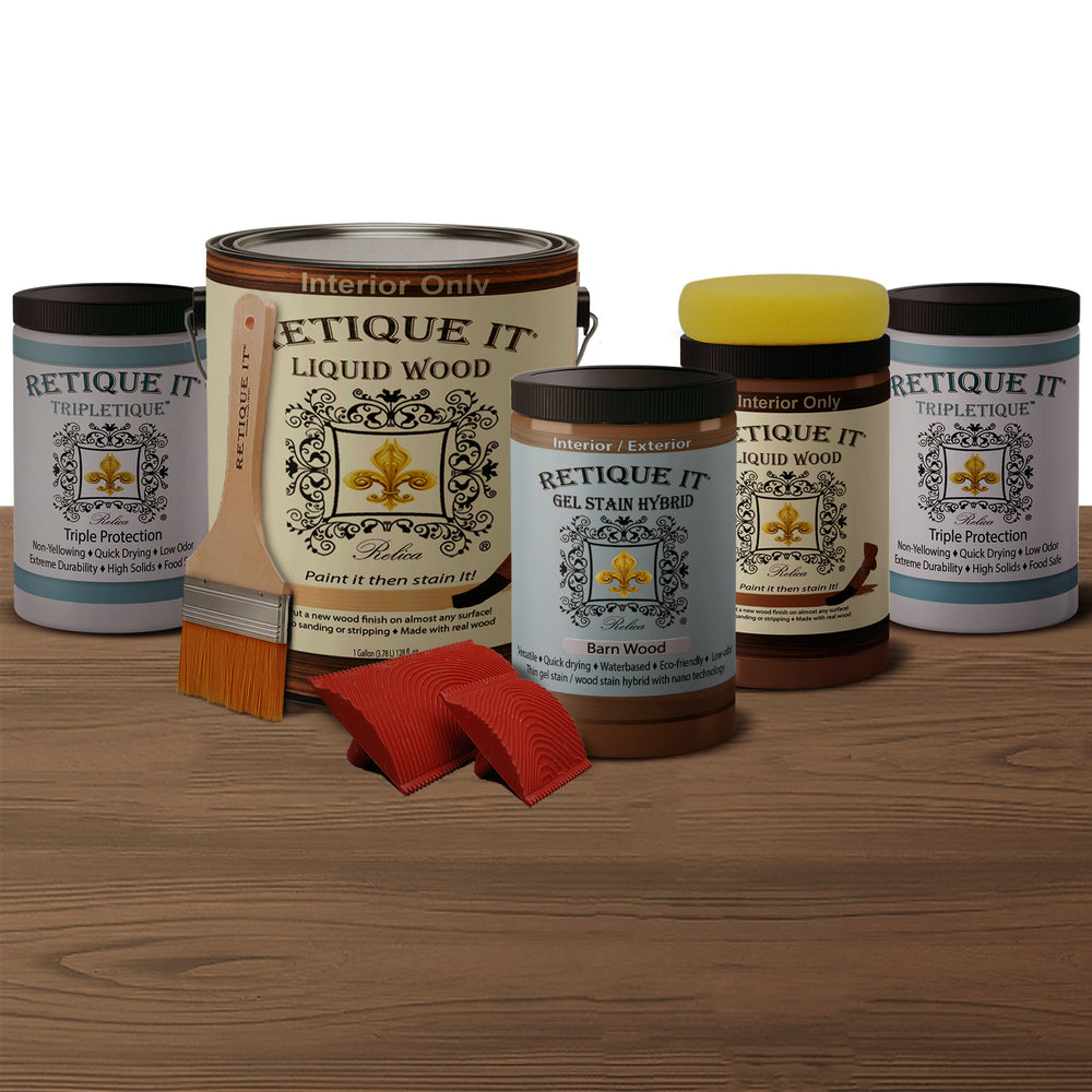 Rustic Finish Kit - Barn Wood | Retique It® Shop