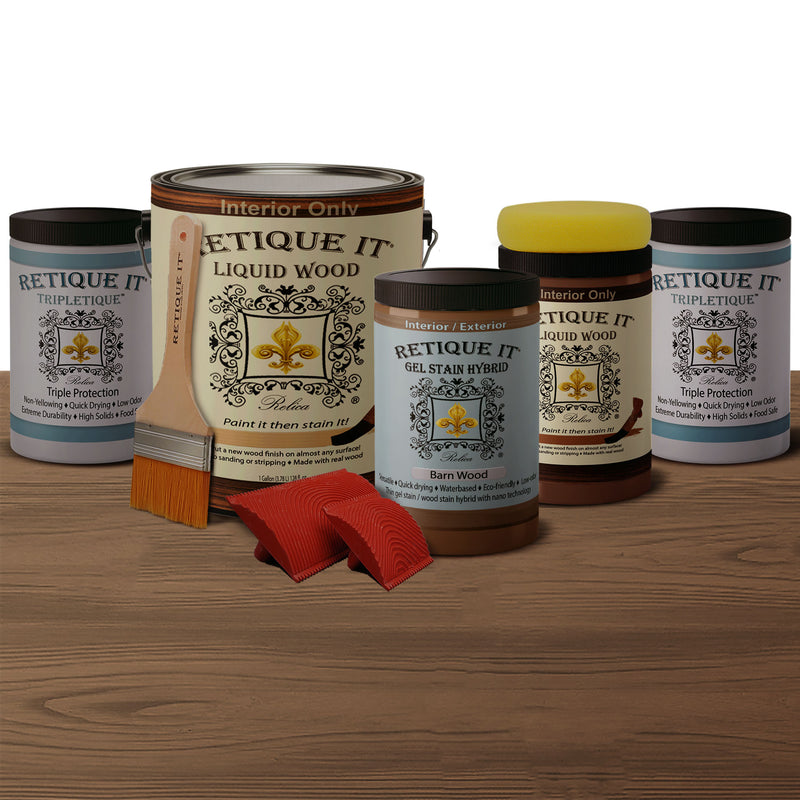 Rustic Finish Kit - Barn Wood | Retique It® Shop