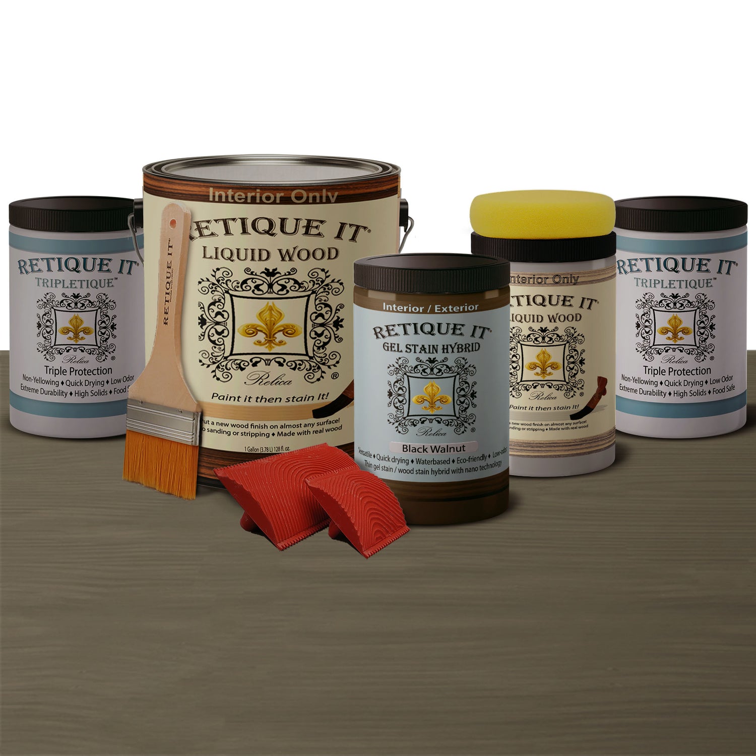 Weathered Finish Kit - Black Walnut | Retique It® Shop