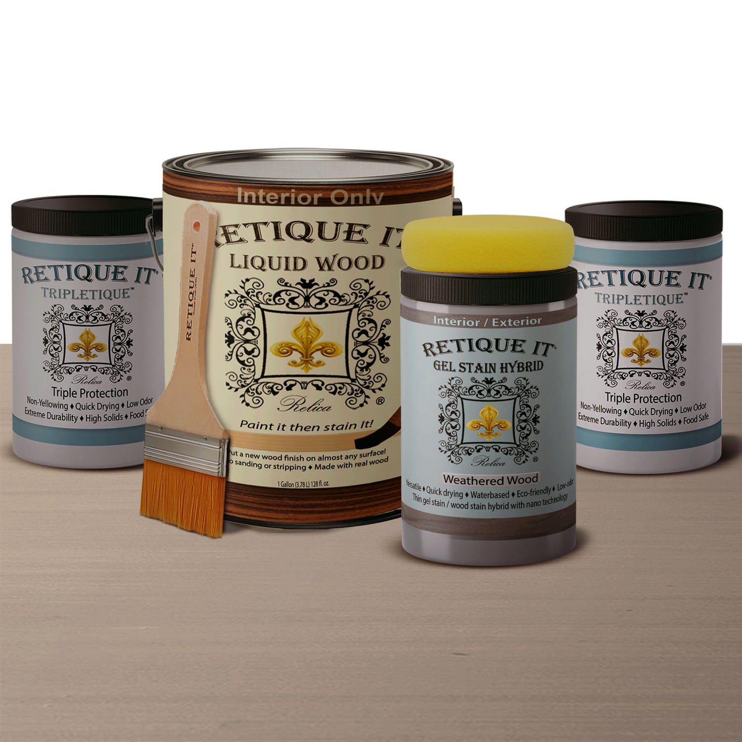 Smooth Finish Kit - Weathered Wood | Retique It® Shop