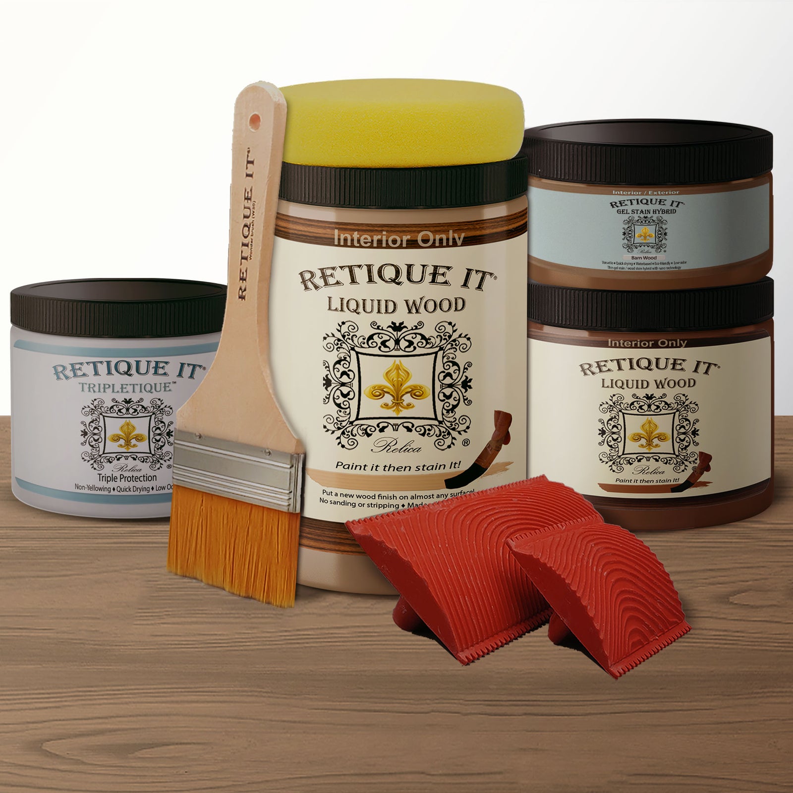 Rustic Finish Kit - Barn Wood | Retique It® Shop