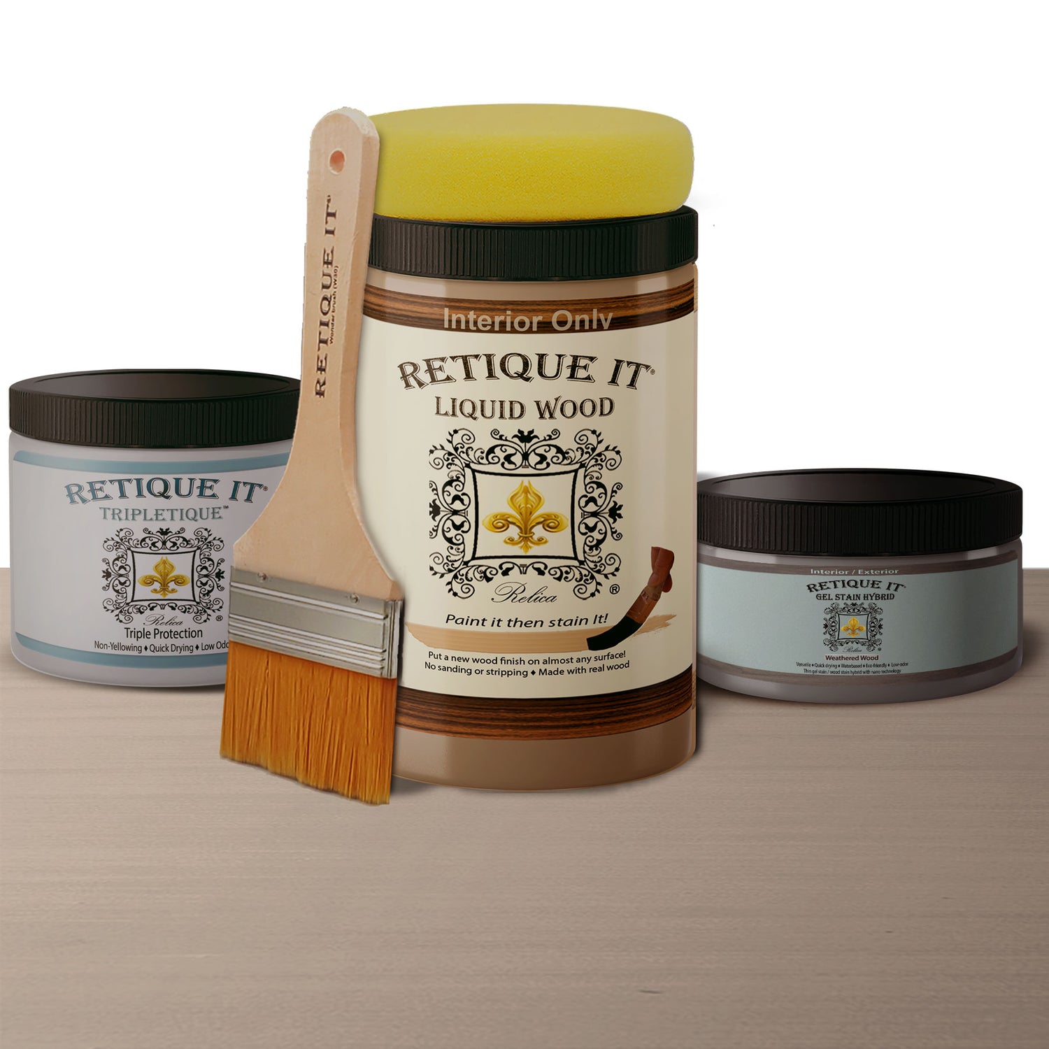 Smooth Finish Kit - Weathered Wood | Retique It® Shop